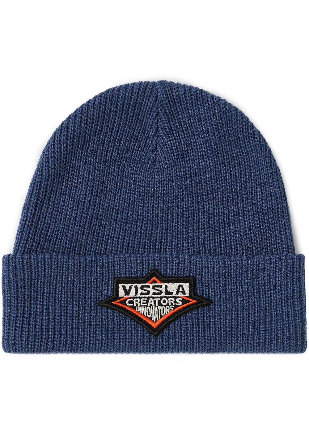 Unisex Eco Beanie - Solid Sets Dark Denim | Vissla – Vissla com
